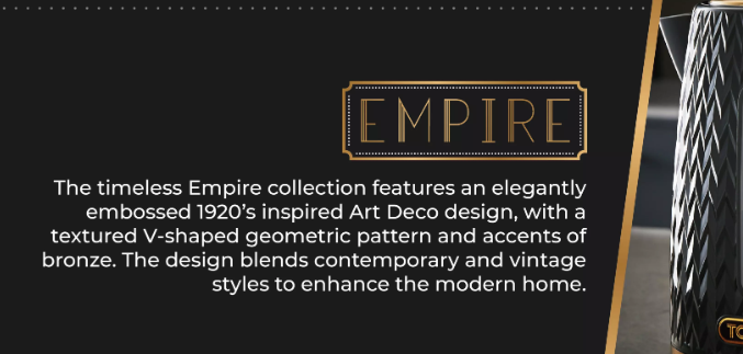 Tower Empire - 1920`s Inspired Art Deco Design Kitchenware & Homeware