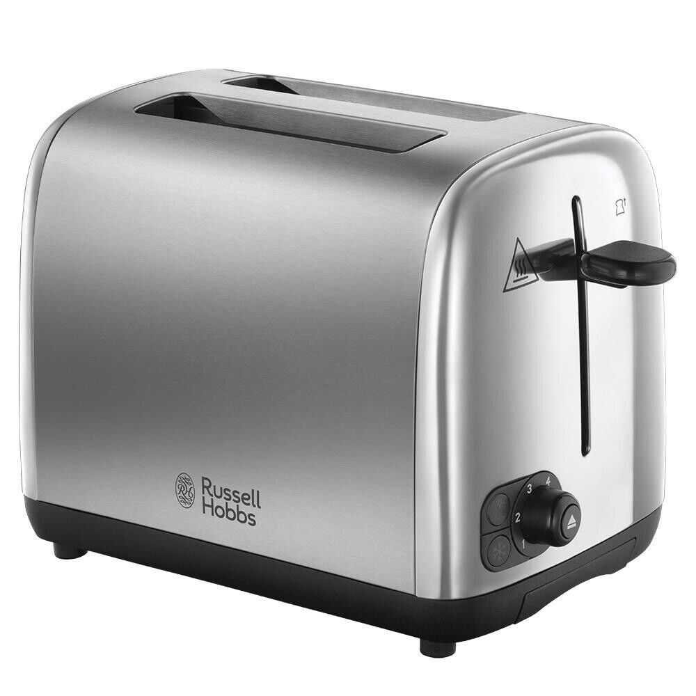 Russell Hobbs Adventure Silver Polished/Brushed 2 Slice Toaster 24080