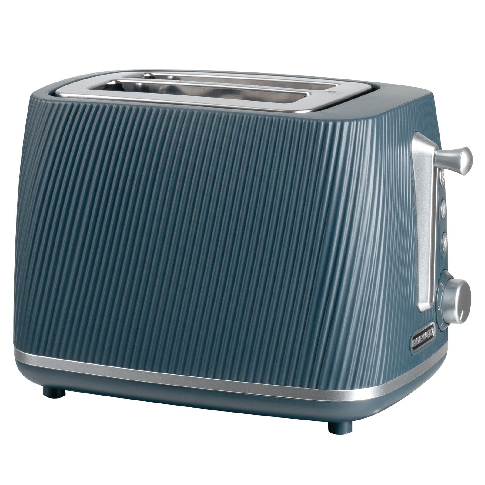 Daewoo Cascade 2 Slice Toaster Navy Ribbed Texture Design SDA2817GE