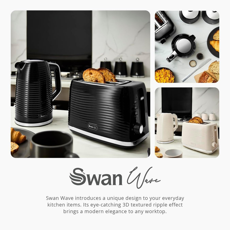 Swan Kettle & Toaster Sets | Matching Kettle & 2 or 4 Slice Toasters