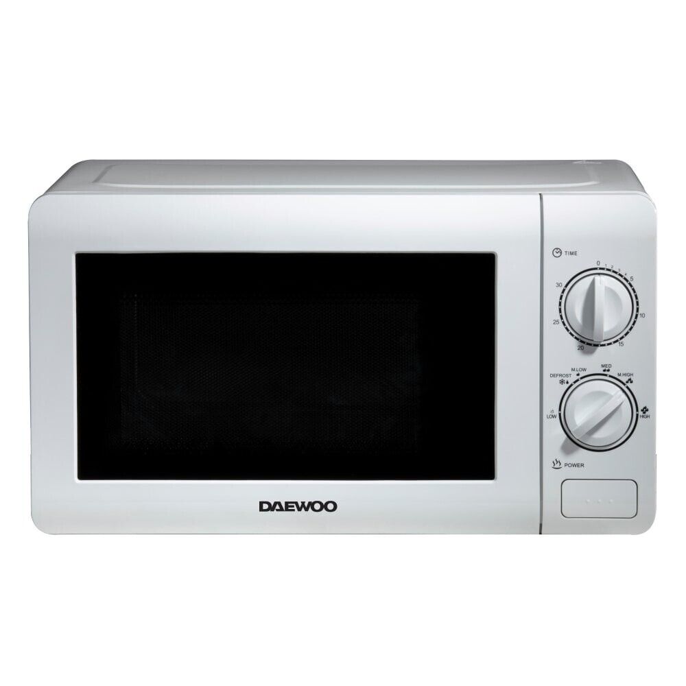 Daewoo 20L White 800W Microwave Oven Stainless Steel Cavity SDA2075GE
