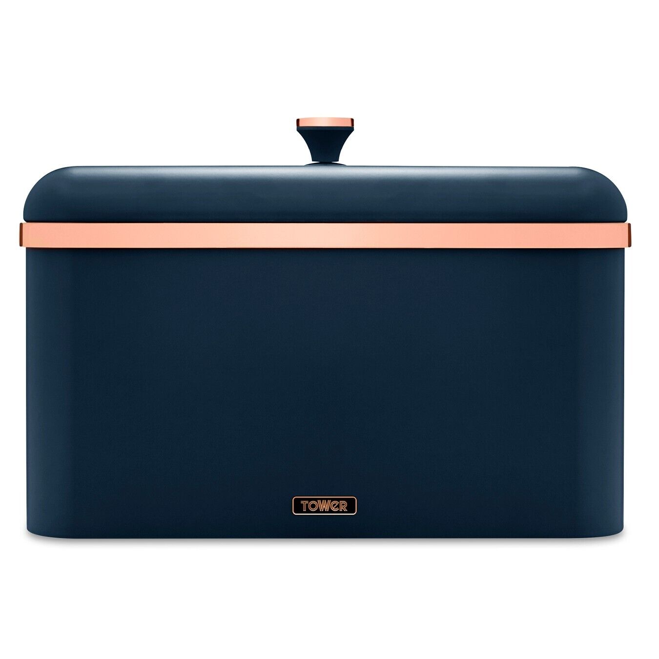 Tower Cavaletto Bread Bin Midnight Blue & Rose Gold T826130MNB