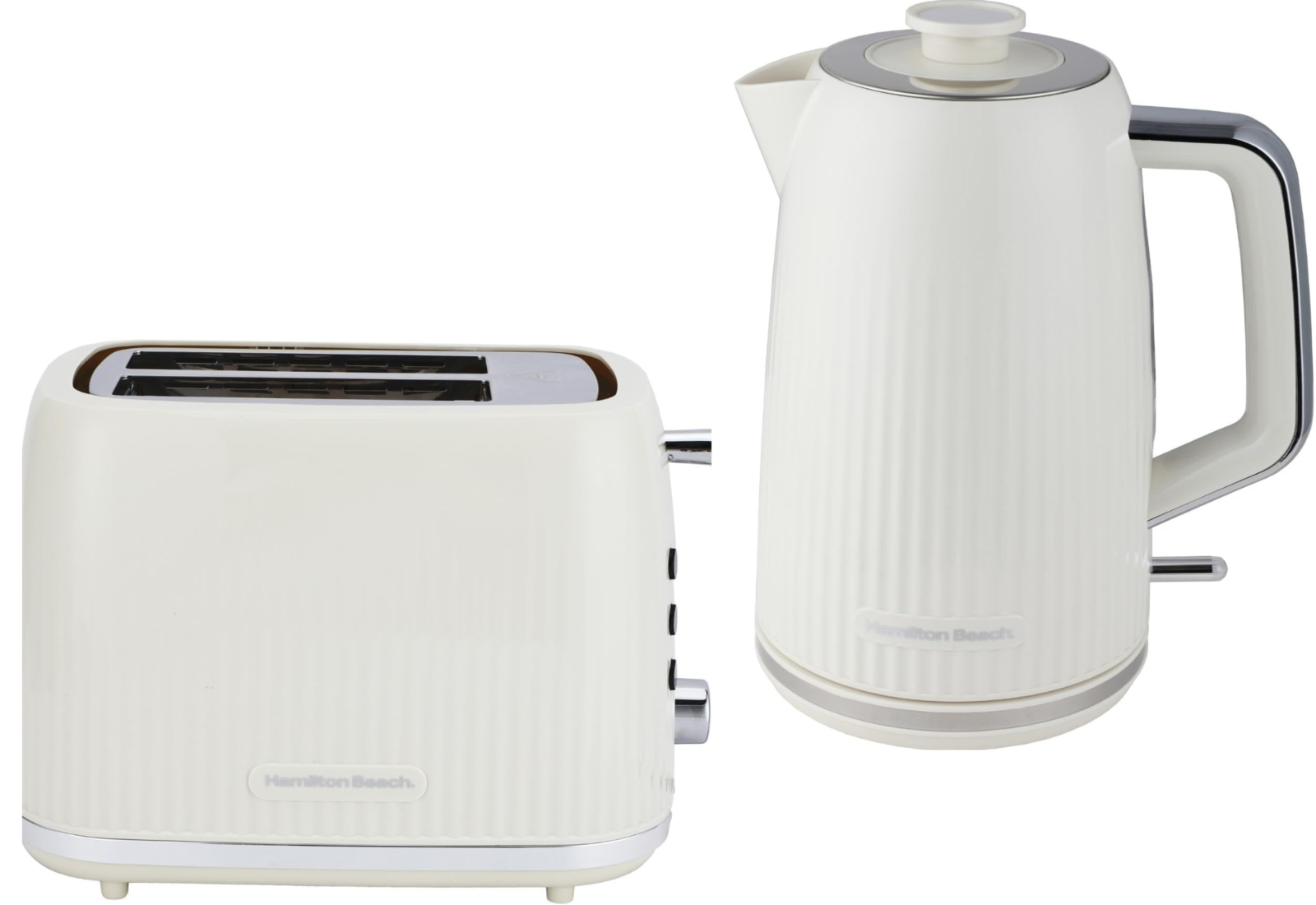Hamilton Beach Miami Sand Kettle & 2 Slice Toaster Matching Set