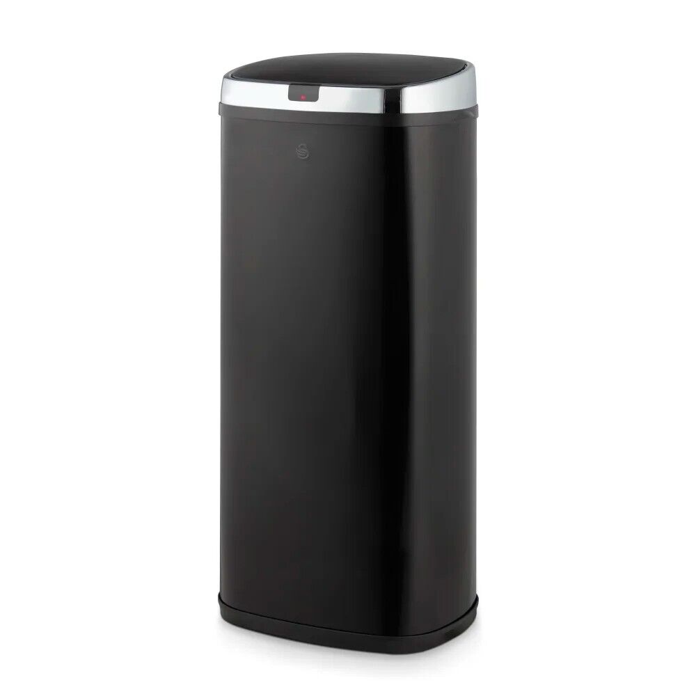Swan Townhouse 50L Sensor Bin in Black Kitchen Bin SWKA4516BLK