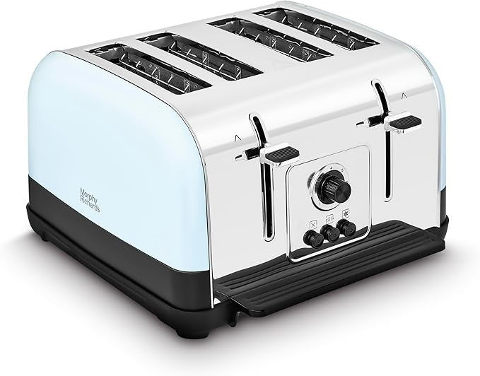 Morphy Richards Venture Duck Egg 4 Slice Toaster Retro Design 240136