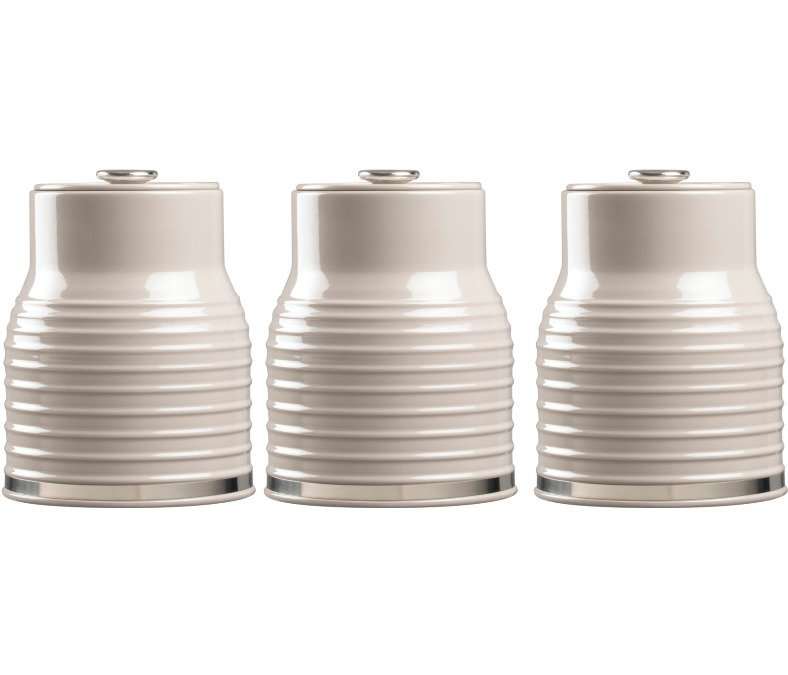 Daewoo Sienna Taupe Tea Coffee Sugar Canisters KAS1852GE
