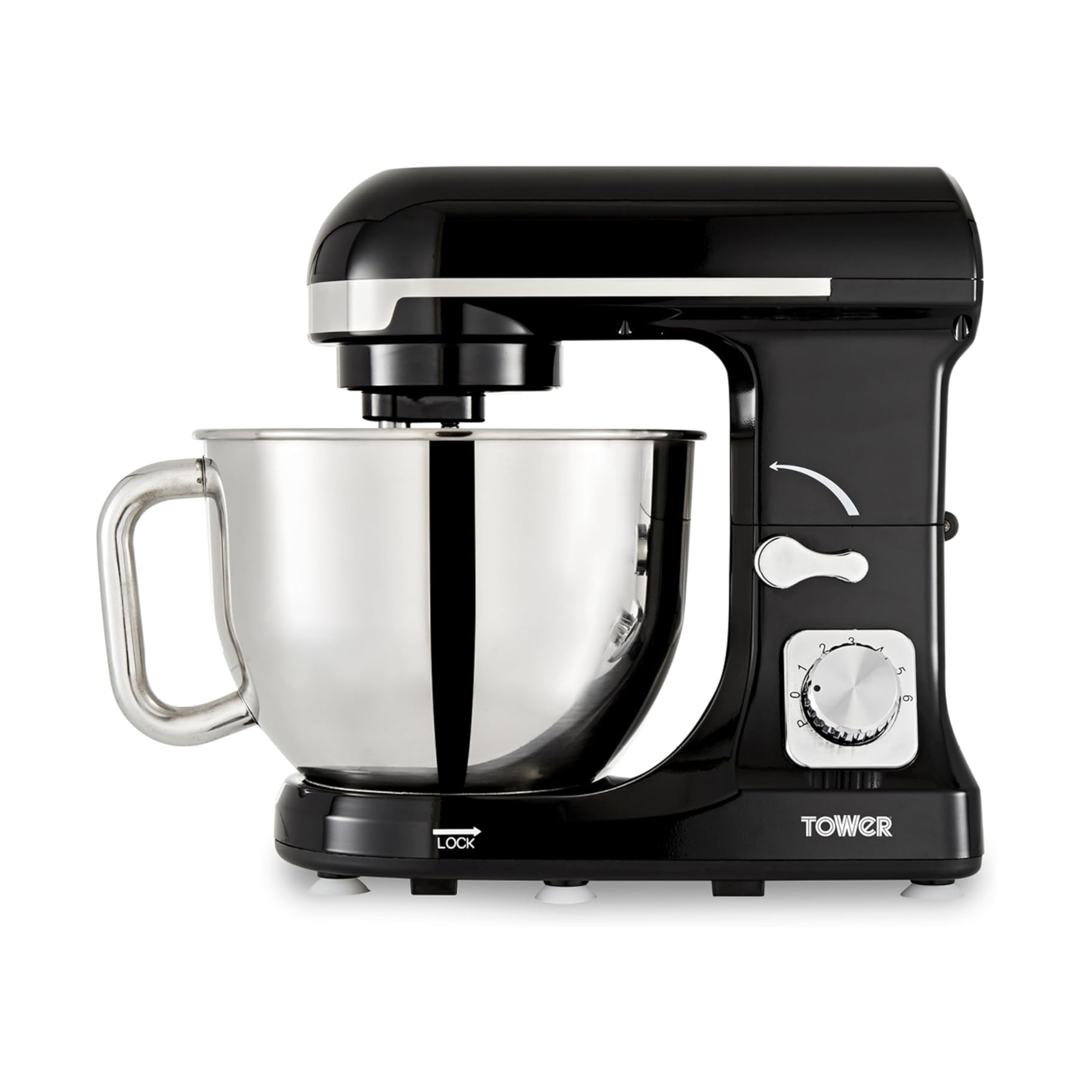 Tower Stand Mixer 5L Bowl 1000W Motor Black T12033