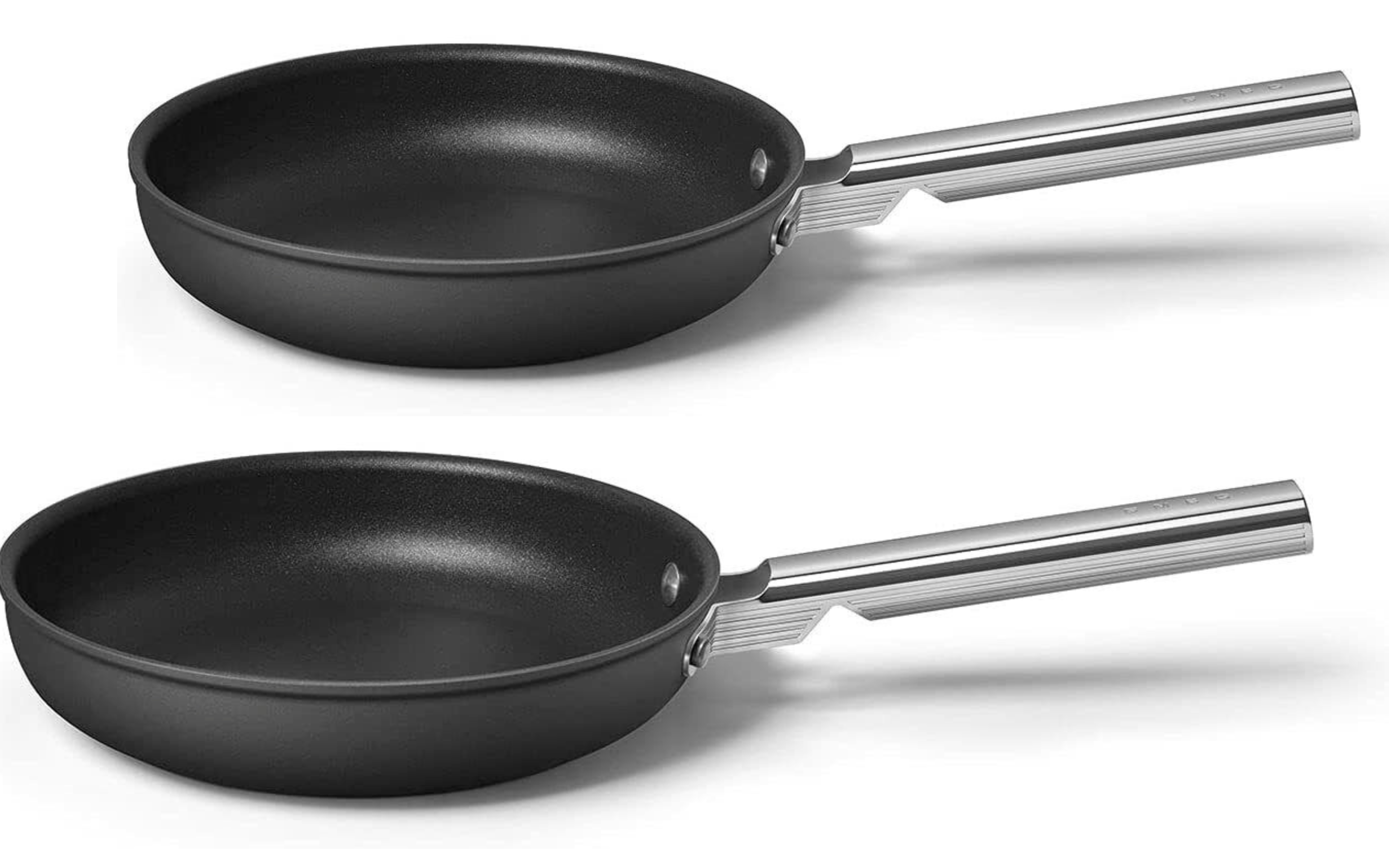 Smeg Cookware Frying Pan Bundle 26cm & 28cm Frying Pans in Black