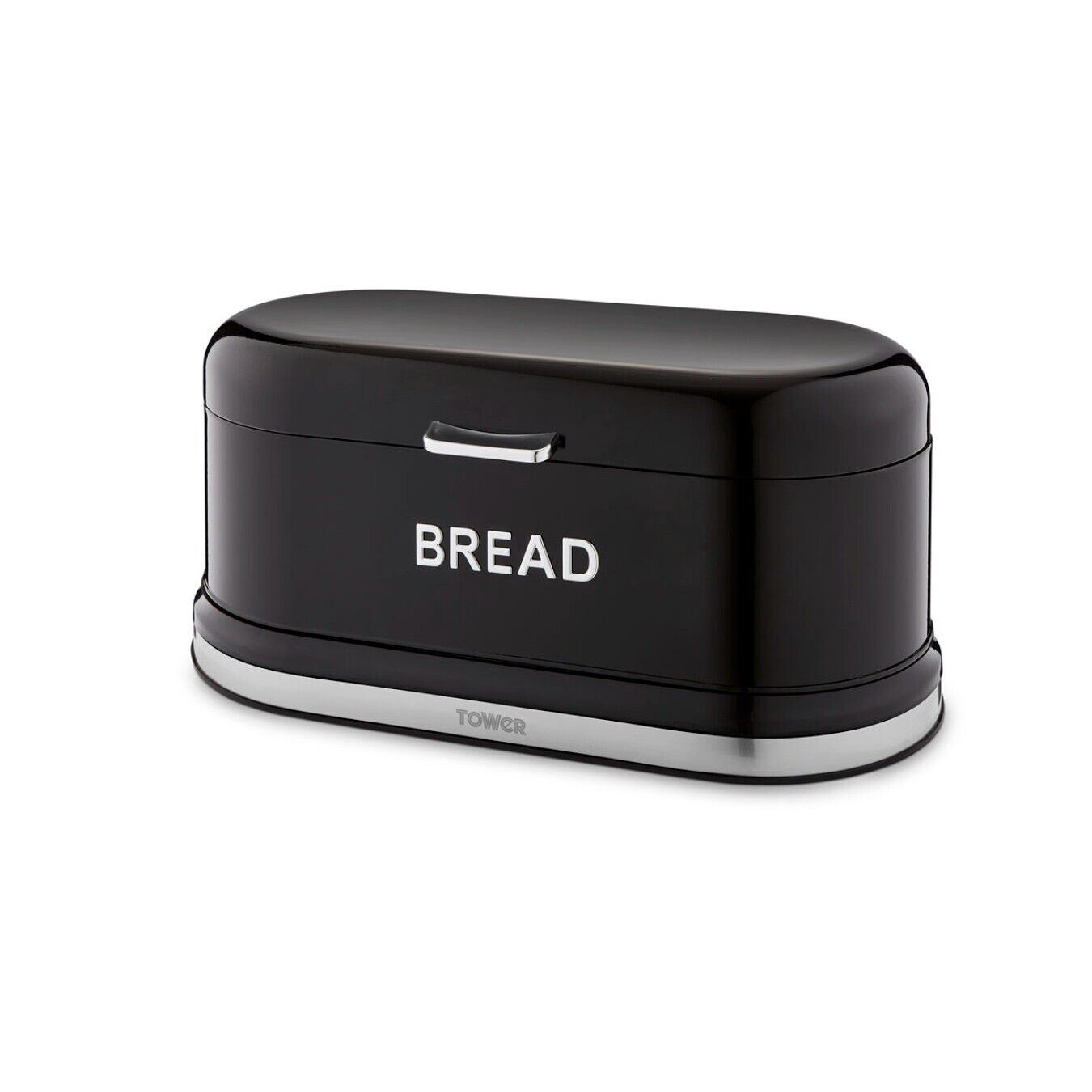 Tower Belle Bread Bin in Noir Black Stylish Kitchen Storage T826170NOR