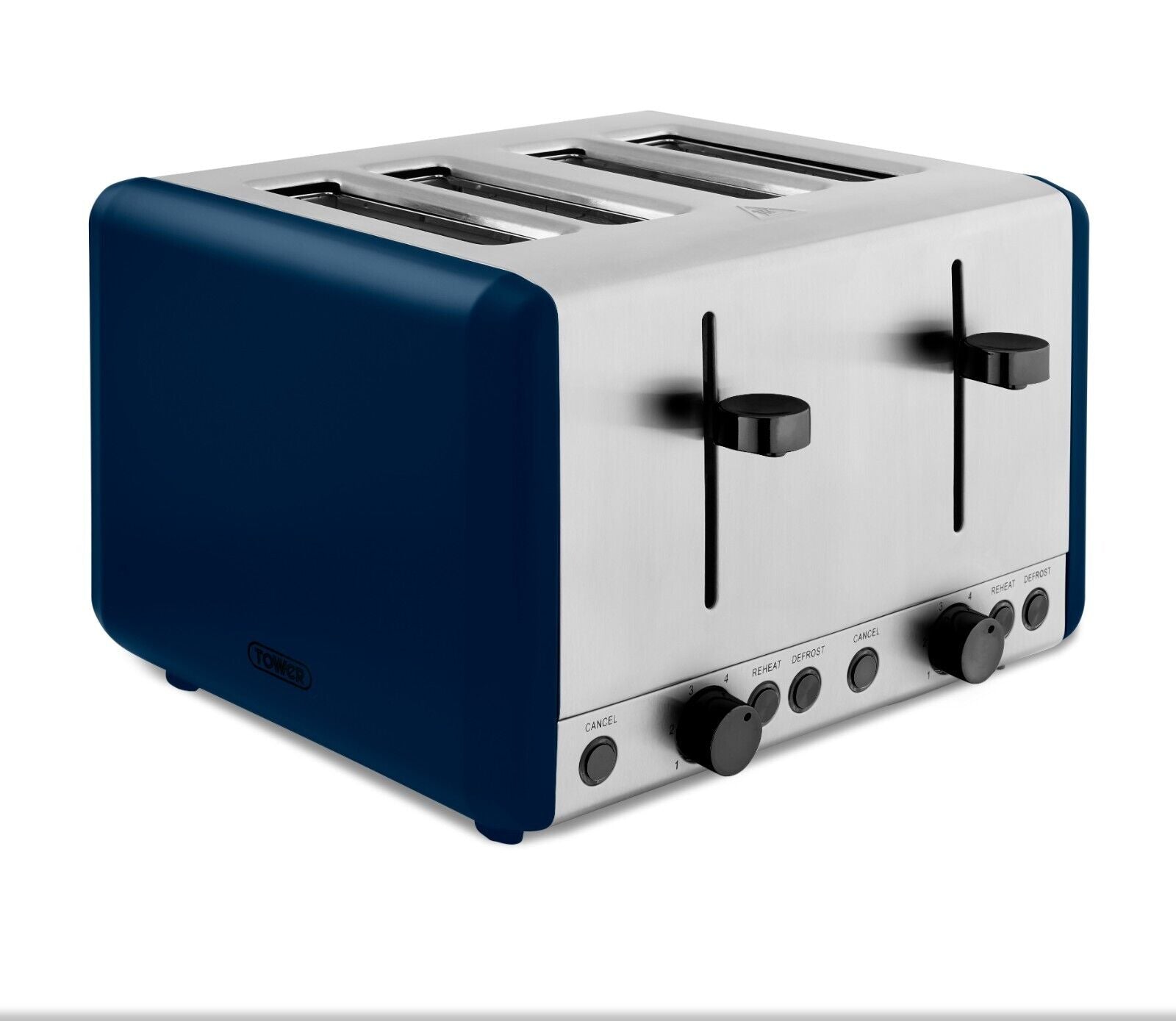Tower Sera 4 Slice Toaster in Midnight Blue with Black Trim T20086MNB