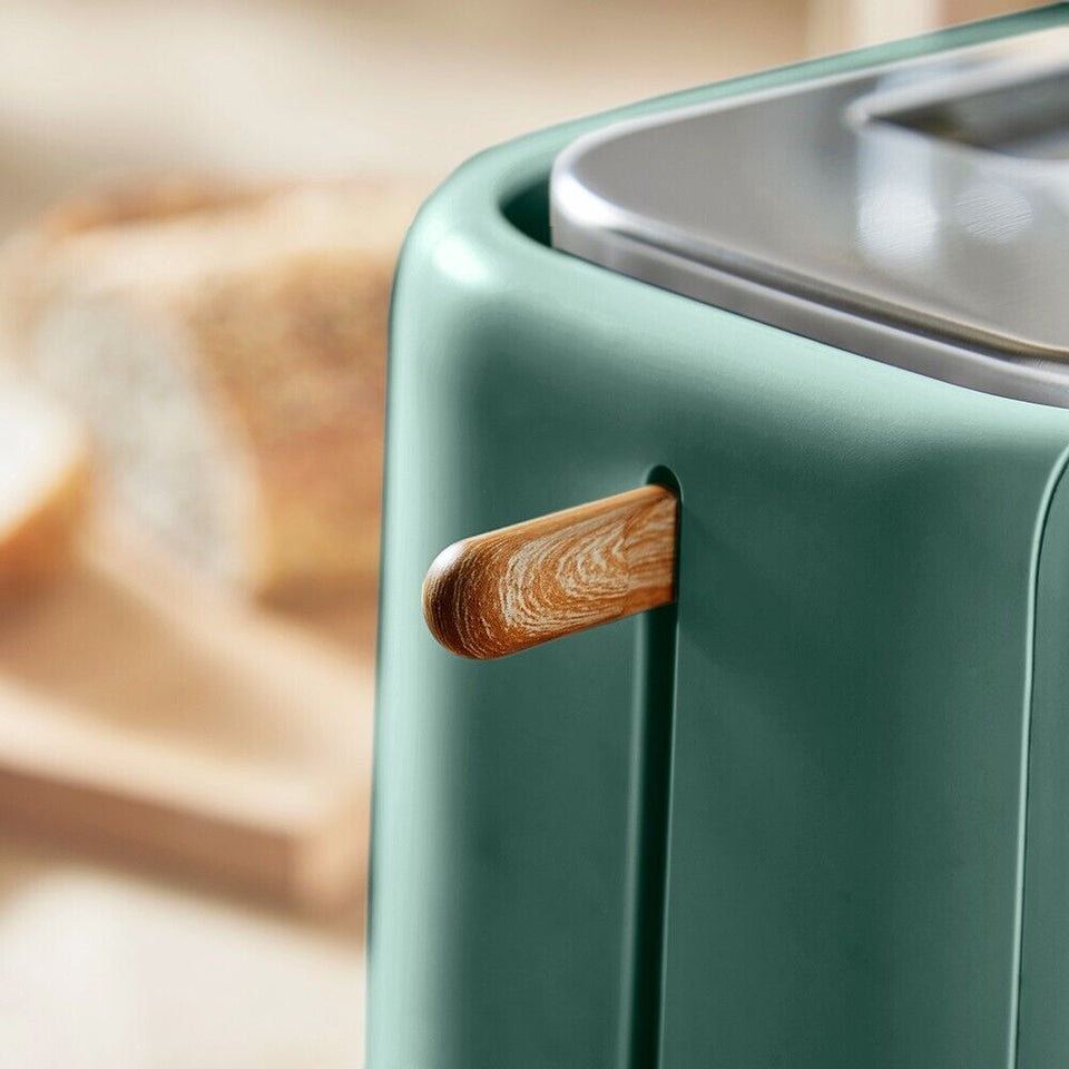 Tower Scandi Jade Kettle & 2 Toaster Scandinavian Style Set in Green