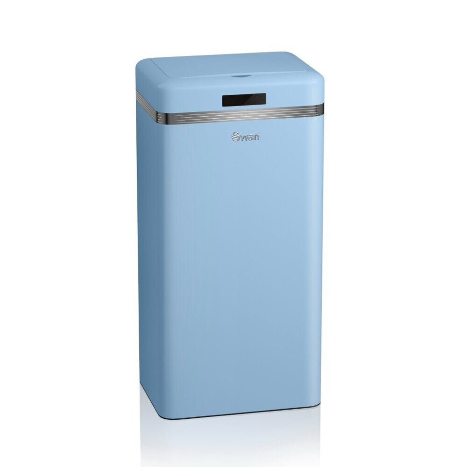 Swan Retro Blue 45L Square Sensor Bin Household Bin ‎SWKA4500BLN