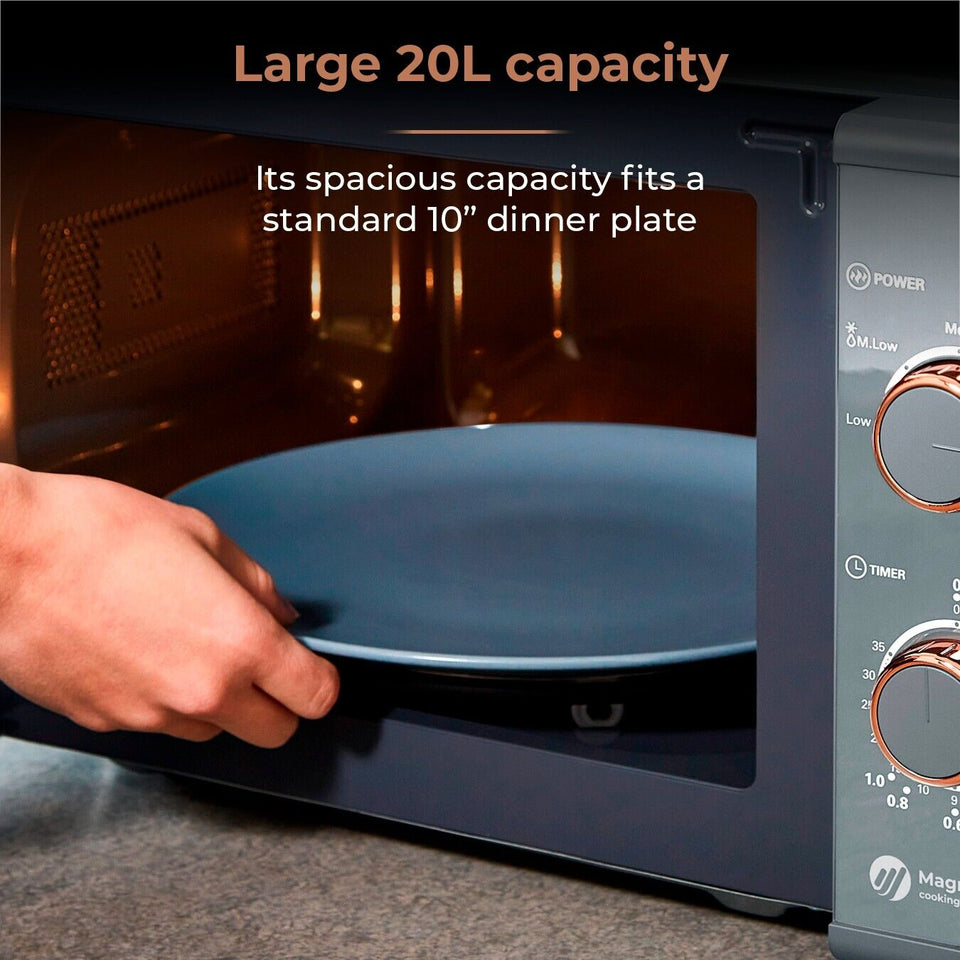 Tower Cavaletto Pyramid Kettle 4 Slice Toaster Microwave Set in Grey