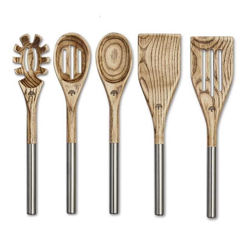 Barbary & Oak Hoxton 5 Piece Kitchen Utensil Set Ash Wood BO832240