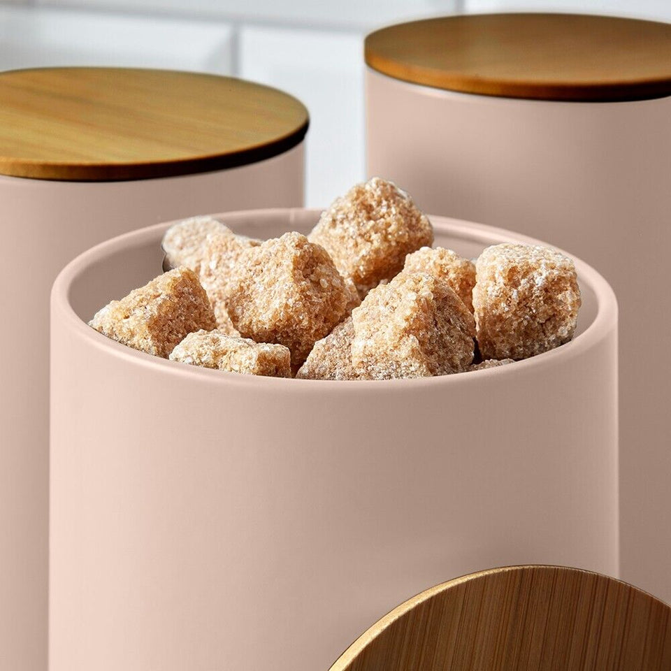 Tower Scandi Pink Clay Kettle 2 Slice Toaster Bread Bin Canisters Bisc